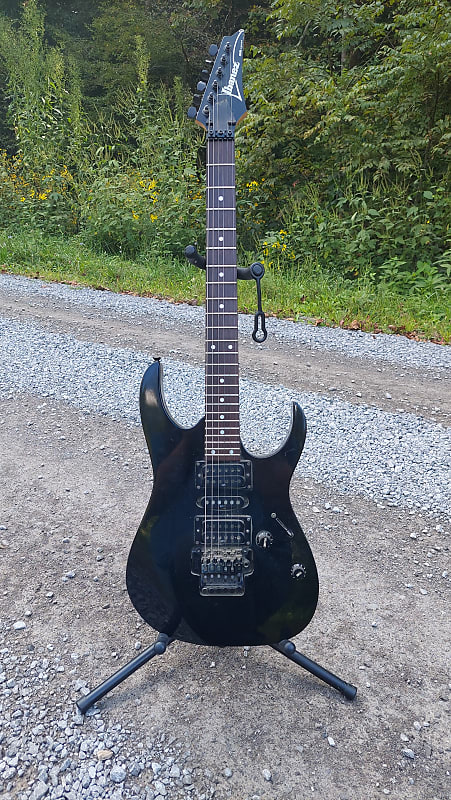 Ibanez MIJ Japanese RG470 Black 18.4mm Wizard neck Lo TRS | Reverb UK