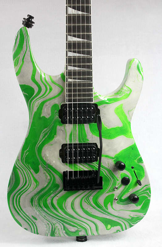 Custom Swirl Painted And Upgraded Jackson JS 22 Dinky | Reverb