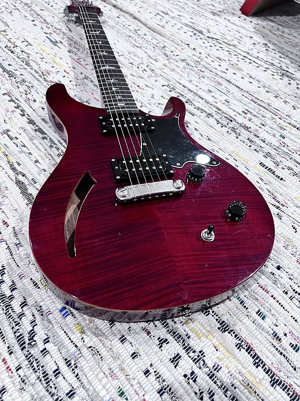 PRS SE Custom 22 Semi-Hollow 2007-2013 - Scarlet | Reverb