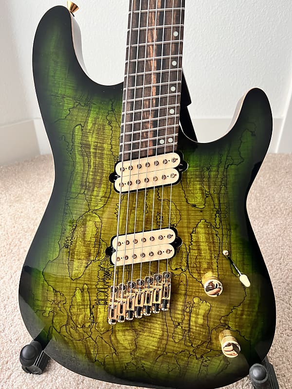 Kiesel TM7 Multiscale 7-String 2019 Lizard Burst w/ Flamed | Reverb