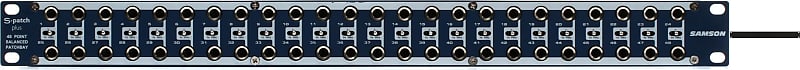 Samson S-Patch Plus 48-point Balanced Patchbay Bundle with | Reverb