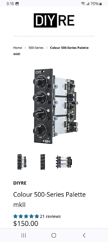 DIYRE Colour 500-Series Palette mkII 2022 - Black | Reverb