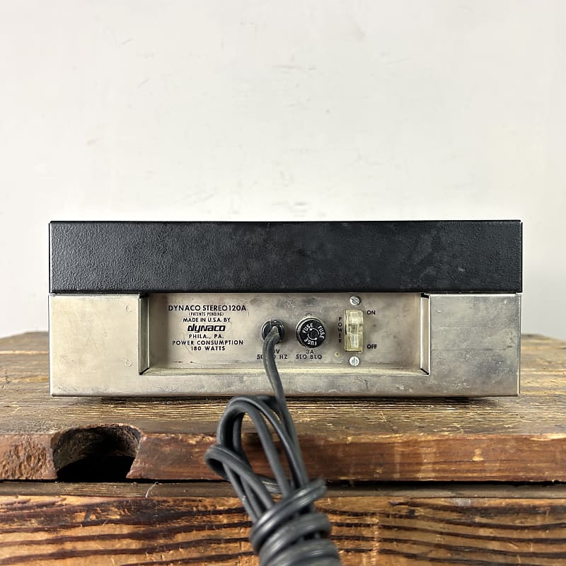 Dynaco Stereo 120A Stereo Power Amplifier - Black/Chrome | Reverb