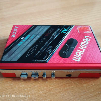 Sony Walkman radio Cassette player WM F 102 red Working video | Reverb