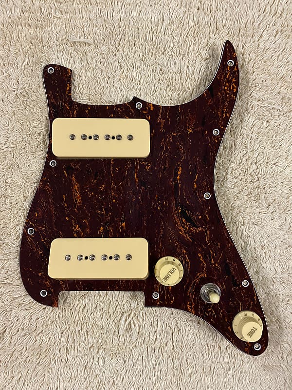 SX P90 pickguard SX Stratocaster 2019 - Turttleshell | Reverb