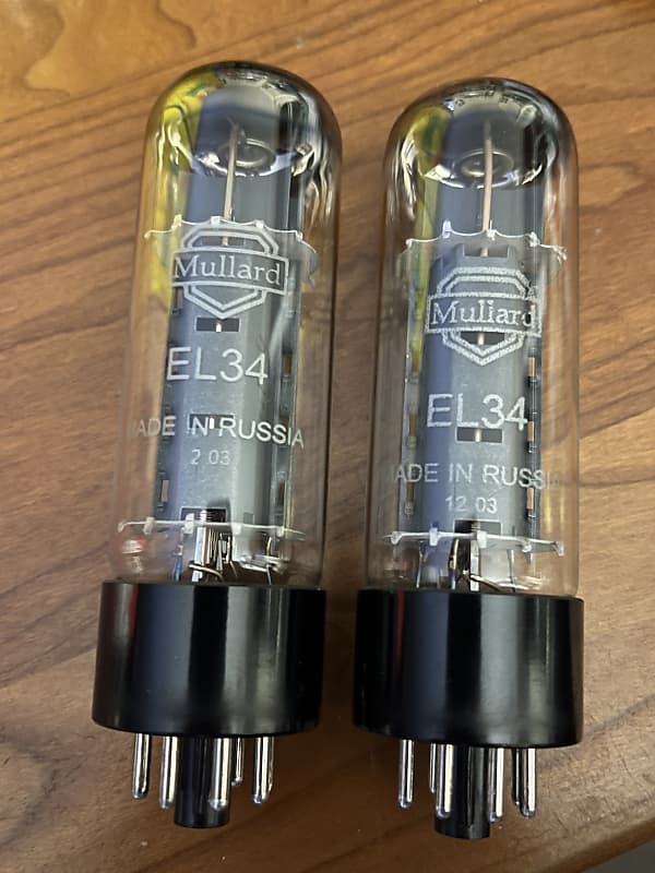 Matched Mullard EL34 Pair (gently used) | Reverb