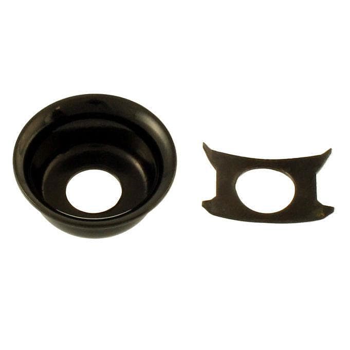 Tele Input Cup Jackplate 7/8" Mounting Hole Black AP-0275-003 | Reverb