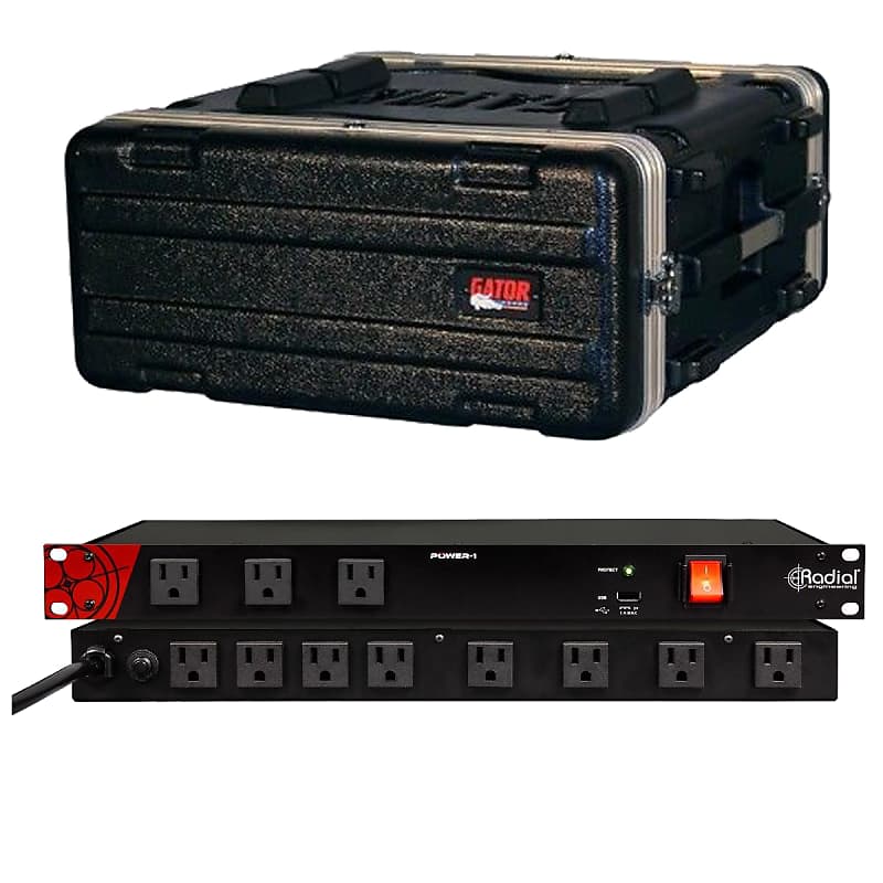 Gator Cases GR-4L 4U Standard Audio Rack Case WITH RADIAL | Reverb