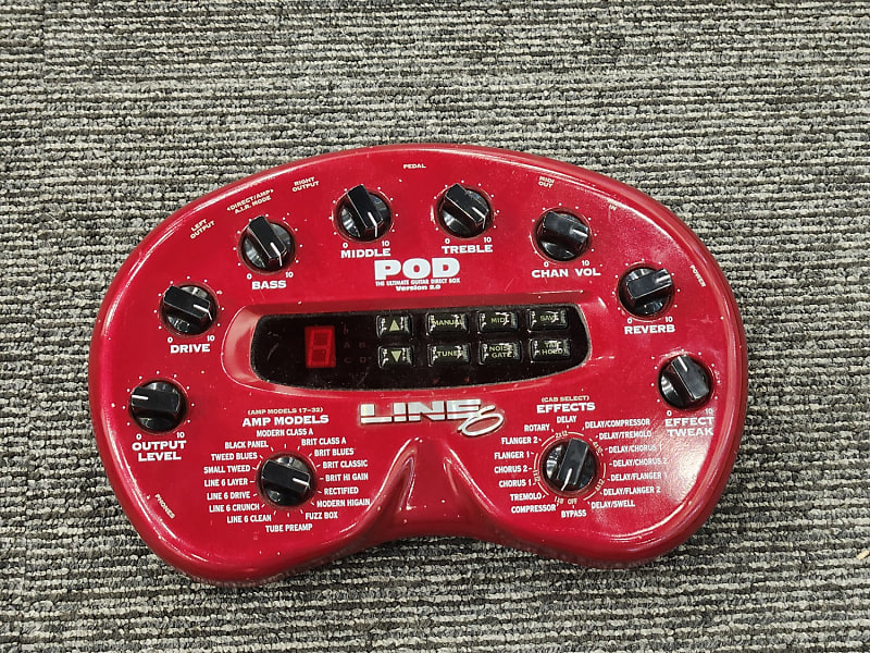 Line 6 POD 2.0 Multi Effects Pedal / FB4 Footswitch Set | Reverb