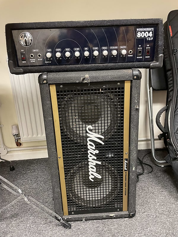 Marshall SWR Workingman's 8004 bass head + Marshall DBS bass | Reverb
