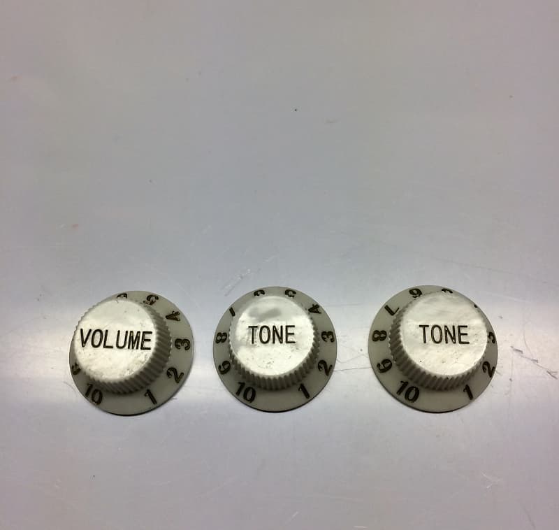 Stratocaster Style Knobs Parchment | Reverb