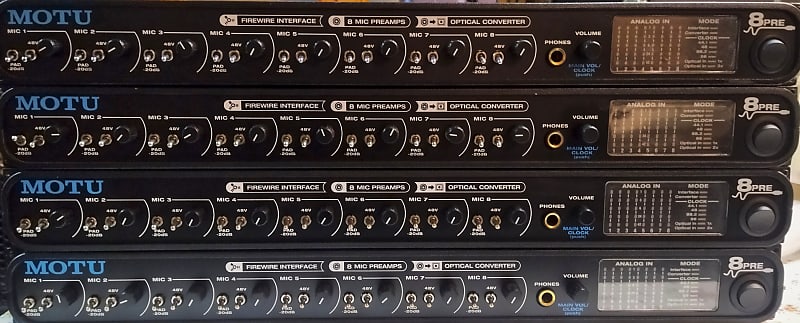 MOTU 8Pre 96kHz/24bit FireWire Audio Interface / AD Converter | Reverb