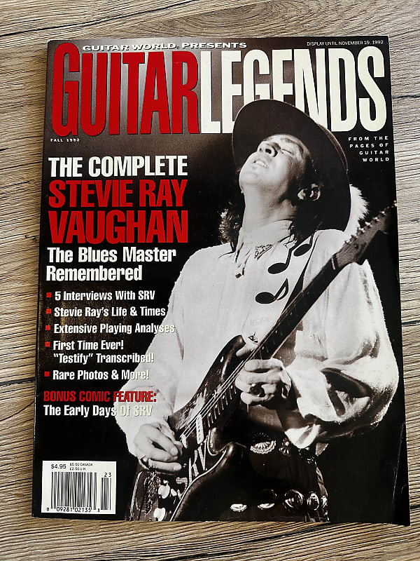 Guitar Legends Stevie Ray Vaughan Fall 1992 Back Issue | Reverb