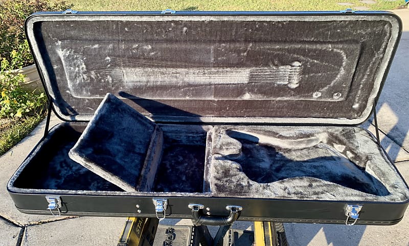 Epiphone Reverse Firebird HARD CASE - Black / Gray, OHSC | Reverb