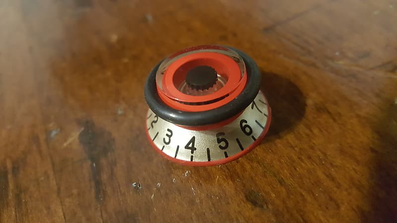 JAT Custom Guitar Parts (4) Speed Grip Top Hat Knobs Red / | Reverb