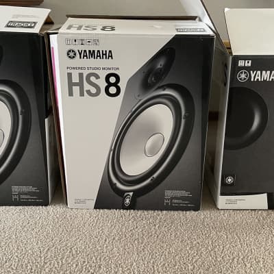 Yamaha HS8 Powered Studio Monitor Pair with Hs8s Subwoofer | Reverb