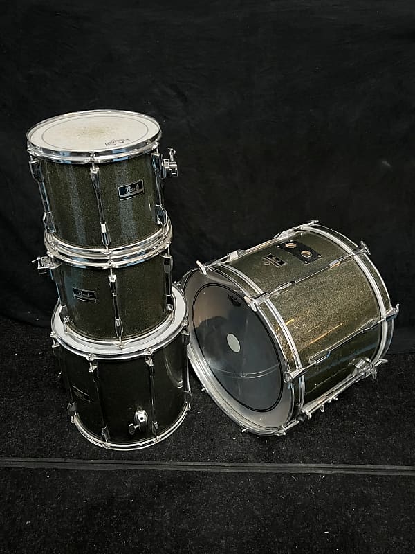 Pearl Export - Green/Silver Sparkle | Reverb UK