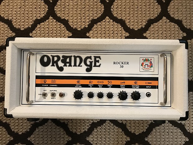 Orange Rocker 30 2009 Limited Edition Head White Tolex | Reverb