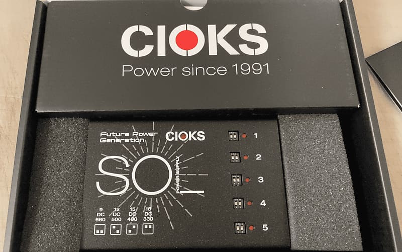 CIOKS SOL Pedal Power Supply w/ Cioks Grip Bracket v2 for | Reverb