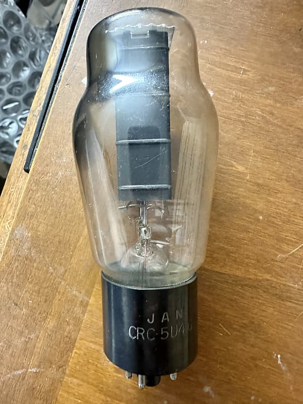 Rare RCA JAN CRC 5U4G Chrome Top Hung Getter Air Force 5U4 | Reverb