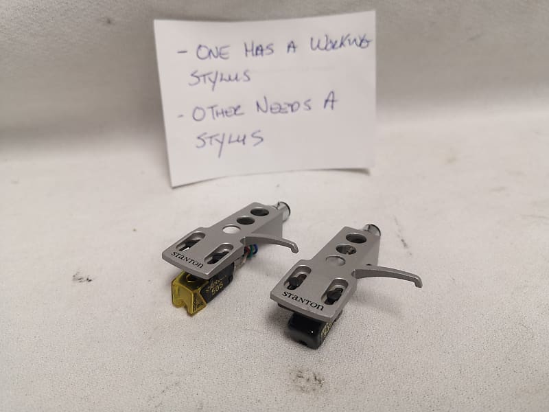 Stanton 505 DJ Cartridges Mounted On Stanton H4S Headshells | Reverb