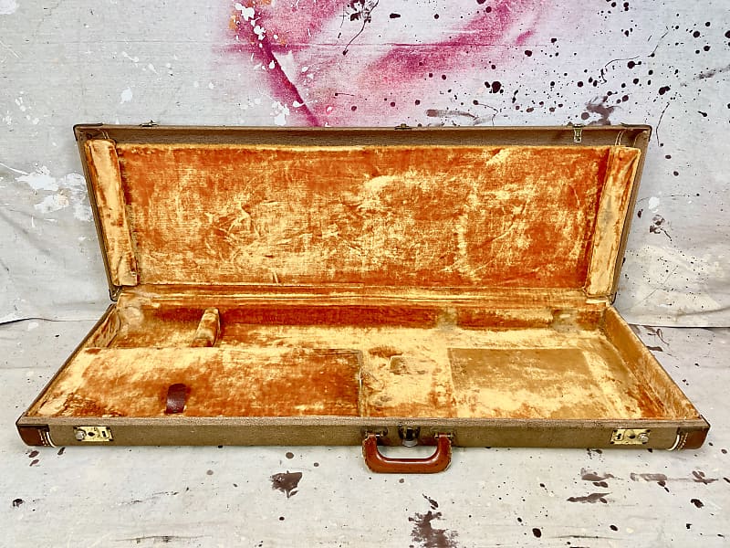 Vintage Fender Jazzmaster Guitar Case 1959-1960 Brown with | Reverb