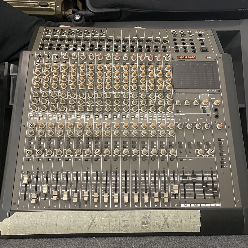 TASCAM M-1516 (1992) 16-Channel XLR Input Analog Mixer | Reverb