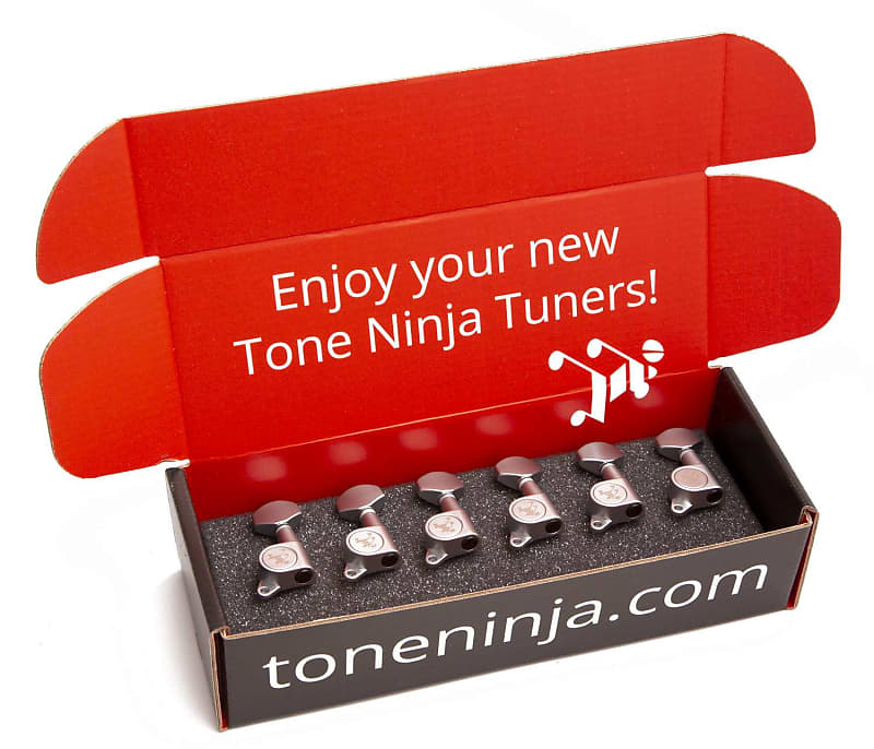 Genuine Tone Ninja Tuners, 6 Inline Staggered, Left Handed, | Reverb