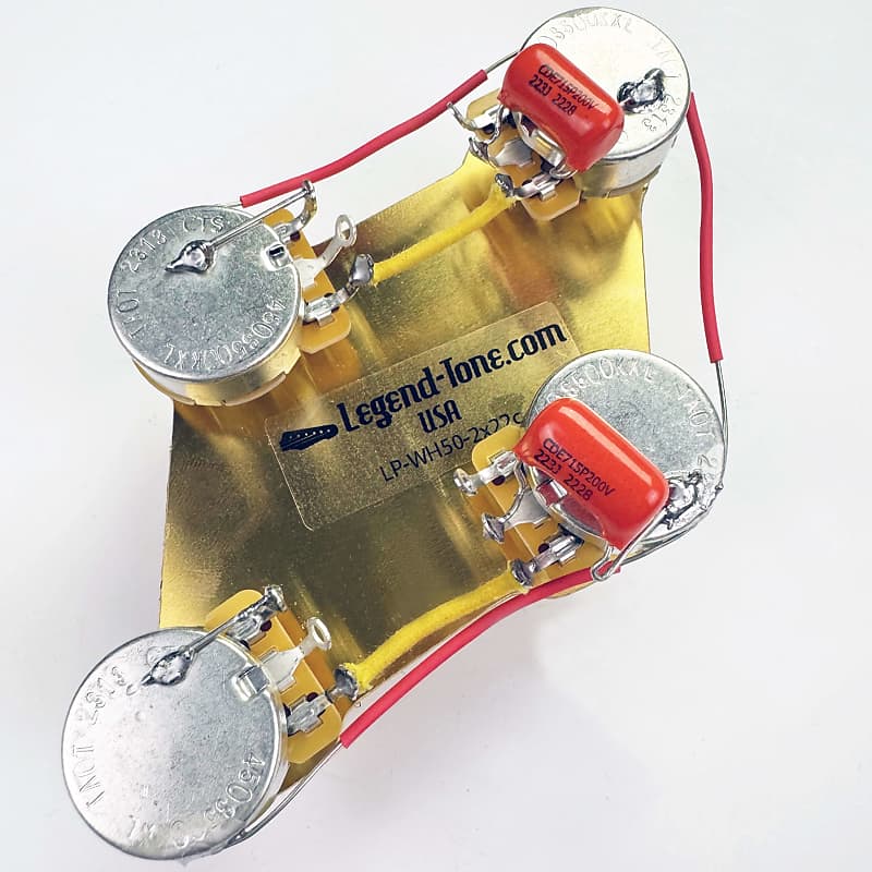 Les Paul Wiring Harness 50's Wiring Custom SD - Orange Drop | Reverb