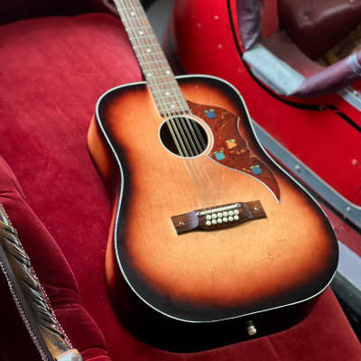 Egmond 1960s Short Scale Vintage 12 String Acoustic Guitar - | Reverb
