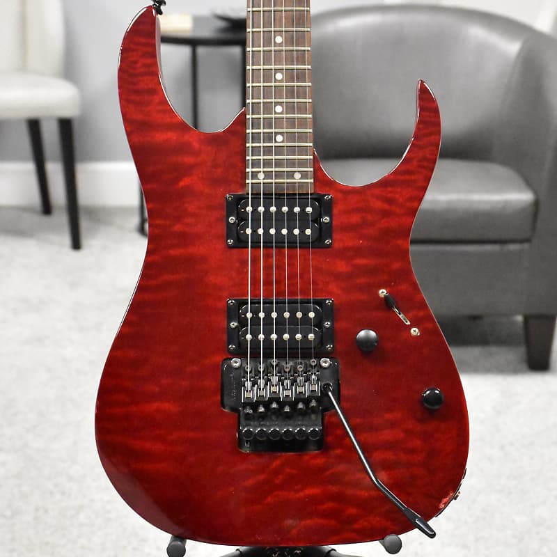 Ibanez RG 320 QS - 2000 Red Wave gloss with Floyd Rose | Reverb Canada