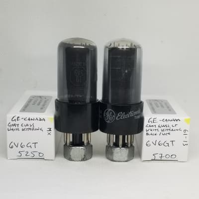 6V6 GT GE NOS/NIB matched pair vintage vacuum tubes | Reverb