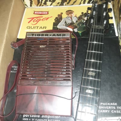 1965 Eminee Tiger Guitar /Amp ORIGINAL COMPLETE Tiger 1965 - | Reverb