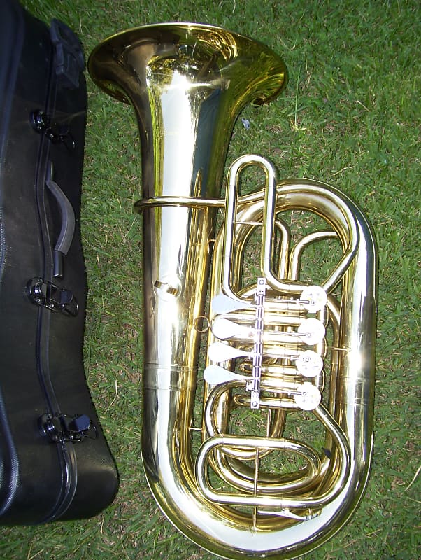 Tuba, with case and mouthpiece, 4 rotary valve, C key | Reverb
