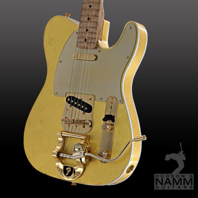2023 Fender NAMM Display Masterbuilt NOS Gold Leaf Bigsby | Reverb