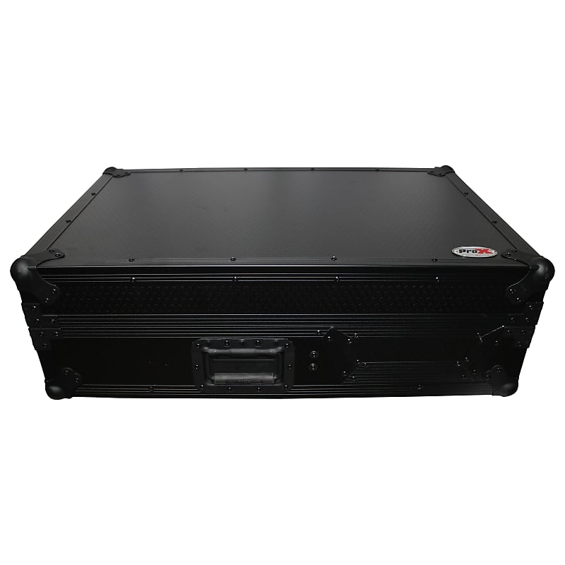 PROX Flight Road Case (Black on Black) for DJ Single | Reverb