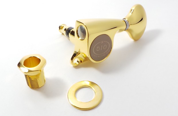 Gotoh Machine Head SGS510 Gold, 6 in a line | Reverb UK