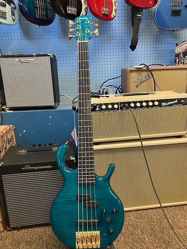 Pedulla MVB 5 late 90 s - Turquoise | Reverb