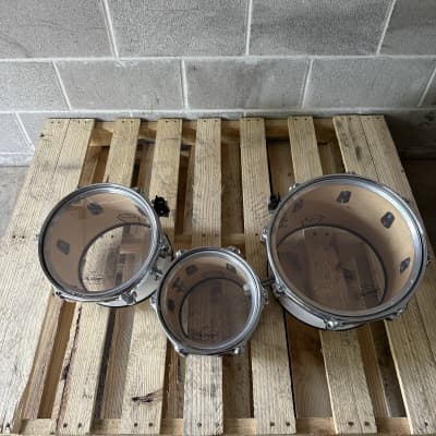 Ludwig USA Made Marching Tri Tom With Vest Carrier - White | Reverb