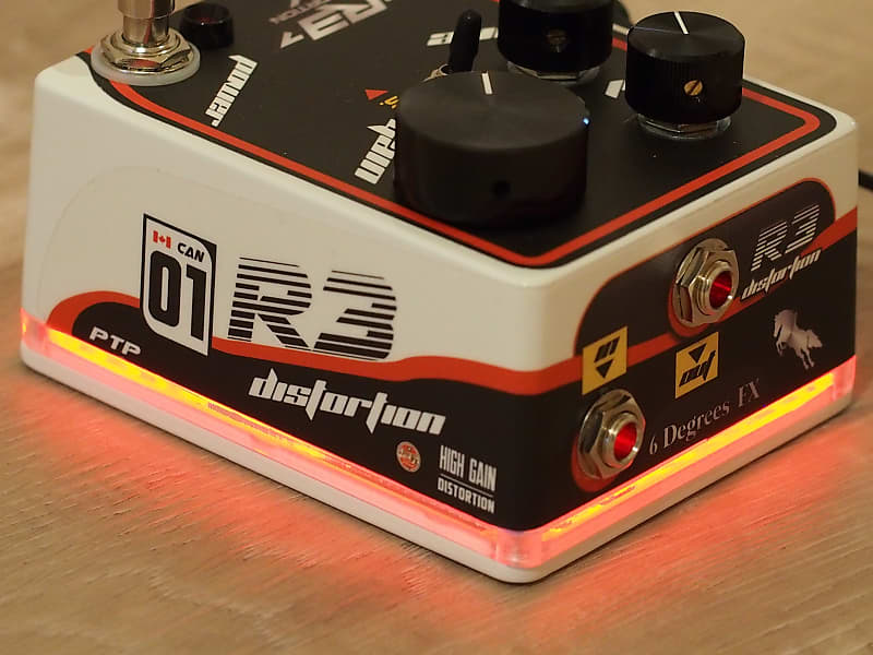 6 Degrees FX R3 Distortion mkII Standard RED GLOW | Reverb Canada