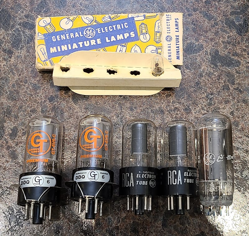 Groove Tubes Lot of 5 Tubes 6V6 6K6 6CCJ3 6DW4B 6CH3 | Reverb