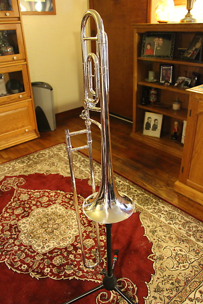 Beautiful King 3B Silver Concert Trombone Vintage 1975 with F | Reverb
