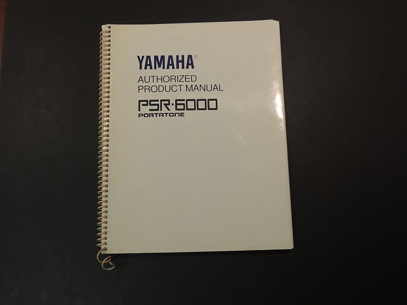 Yamaha PSR-6000 Owner's Manual [Three Wave Music] | Reverb