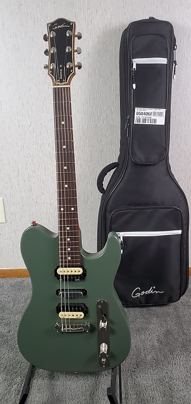 2021 Godin Radium Matte Green RH Electric Guitar with Godin | Reverb