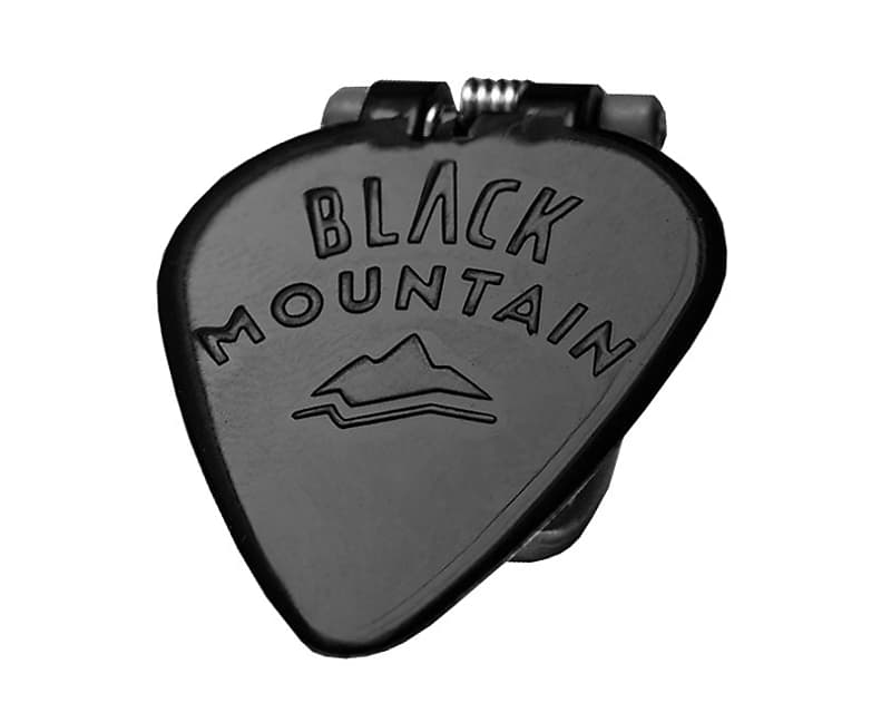 Black Mountain Spring Loaded Thumb Pick Left Handed Black - | Reverb