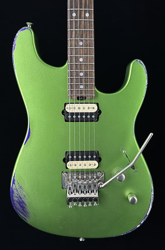 Iconic Guitars Solana Evo 2020 - Green over Purple | Reverb
