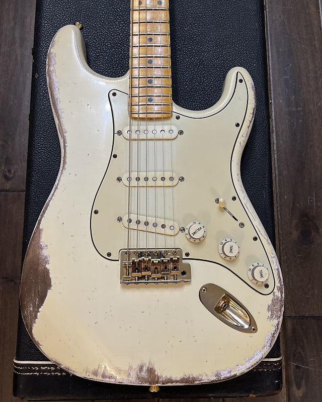 MJT Partscaster - Strat '61 Relic - Maple Neck - Kingtone PJ1 | Reverb