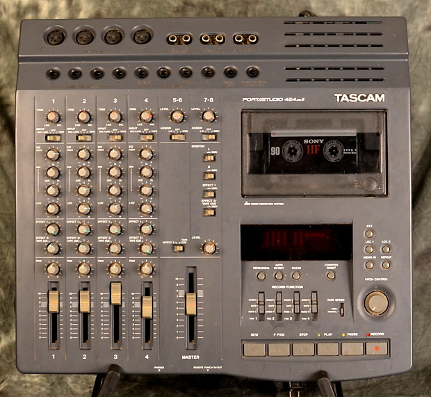 Tascam 424 MKii Portastudio 4-track Audio Cassette Recorder | Reverb