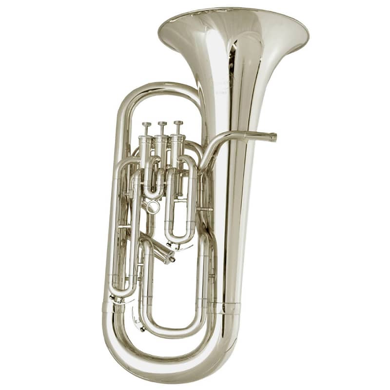 Besson Model BE165-2-0 Student 4-Valve Euphonium in Silver | Reverb