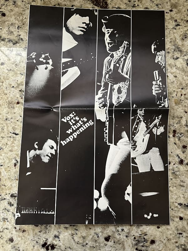 Vox Catalog Poster Reprint 1967 Jaguar Continental phantom | Reverb